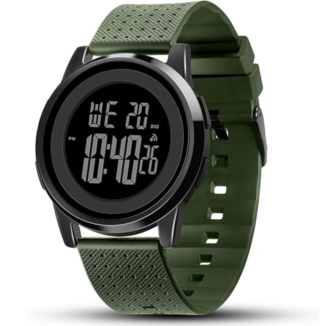 Ultra Thin Digital Sports Watch - Charlie - Mens - All Season – Vela Avenue